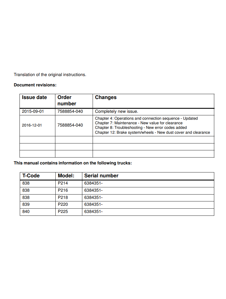 CESAB P214 ELECTRIC PALLET TRUCK SERVICE REPAIR, PARTS, OPERATOR MANUA