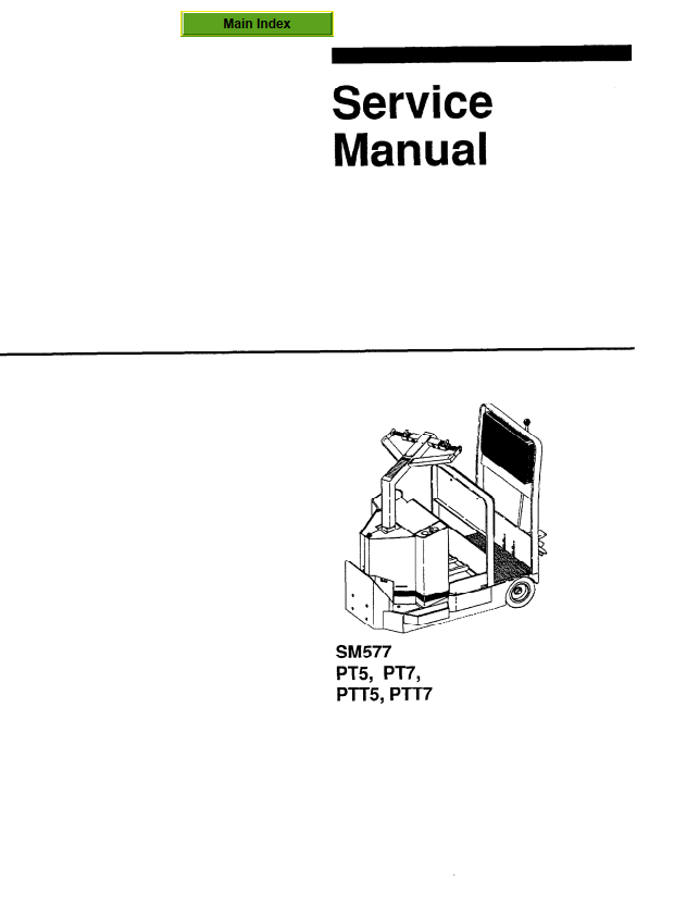 CLARK PT5 PT7 PTT5 PTT7 ELECTRIC TOW TRACTOR SERVICE REPAIR MANUAL