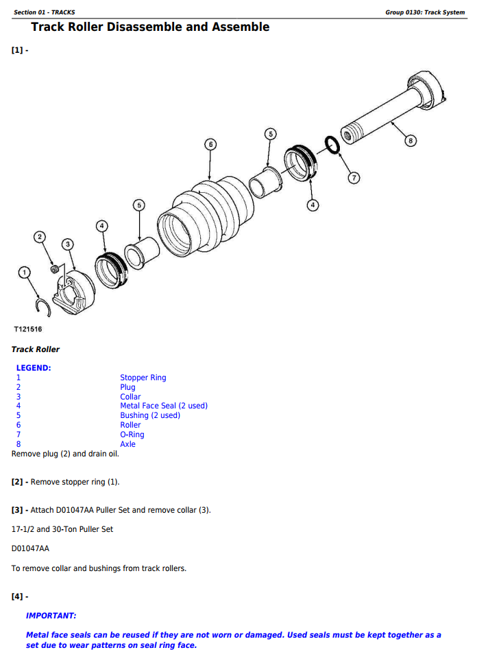 JOHN DEERE 17D 17 D COMPACT EXCAVATOR TECHNICAL SERVICE REPAIR MANUAL