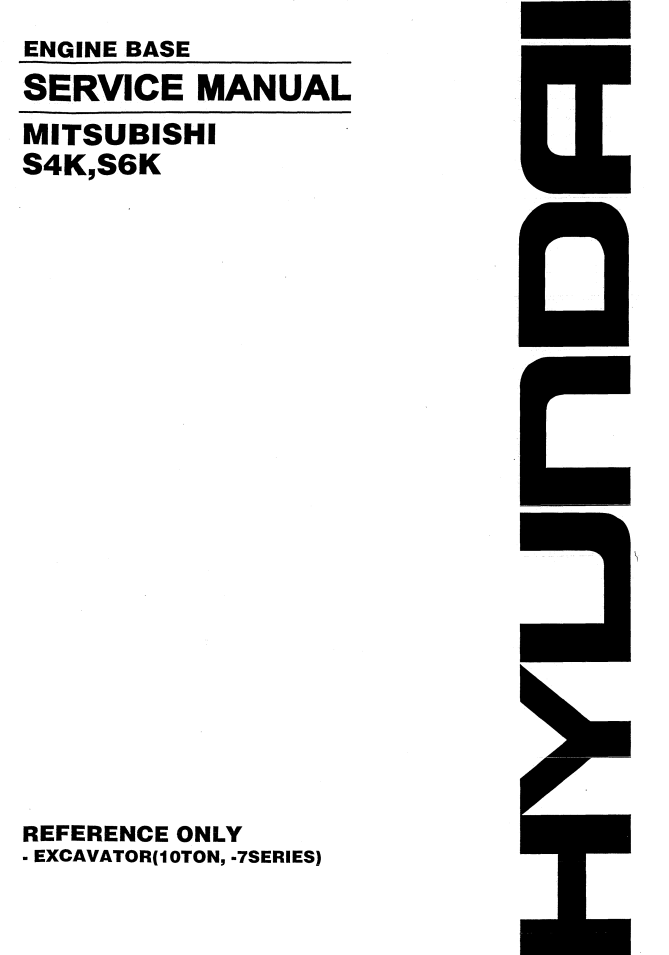 MITSUBISHI S4K S6K DIESEL ENGINE WORKSHOP SERVICE REPAIR MANUAL