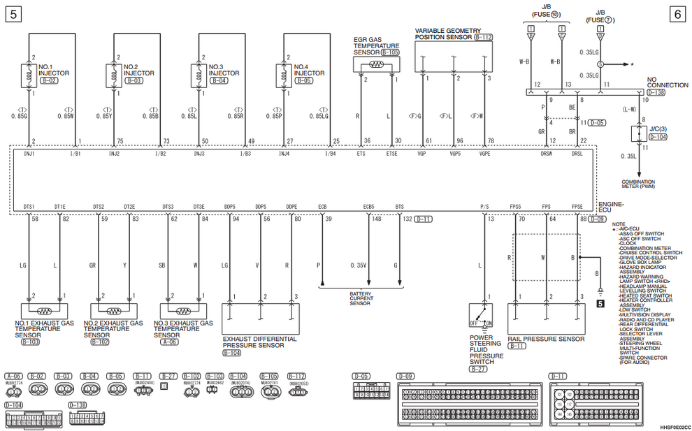 MITSUBISHI TRITON L200 MQ 2016 ONWARD WIRING CIRCUIT DIAGRAM MANUAL